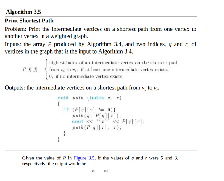 Solved Using the figure shown above as the example graph, | Chegg.com