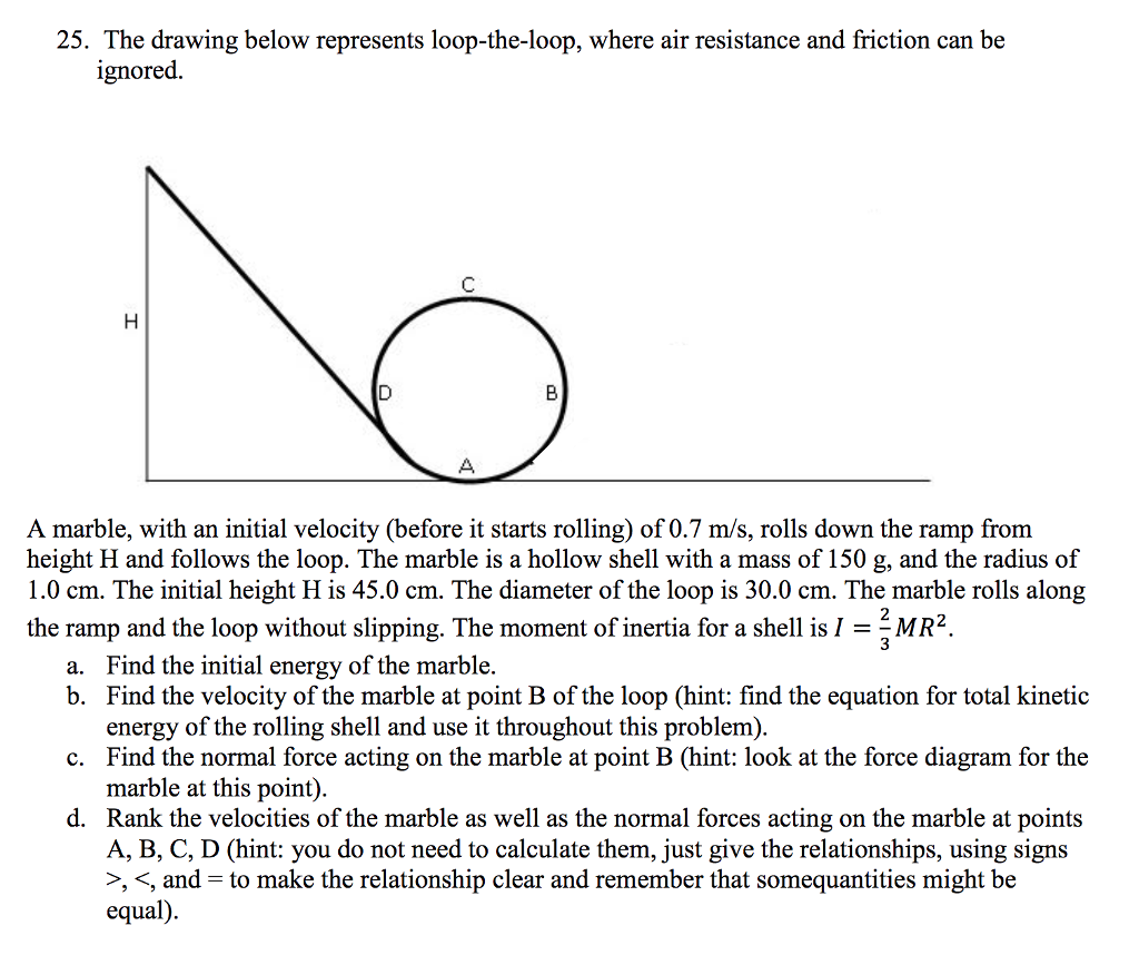 Solved The drawing below represents loop-the-loop, where air | Chegg.com