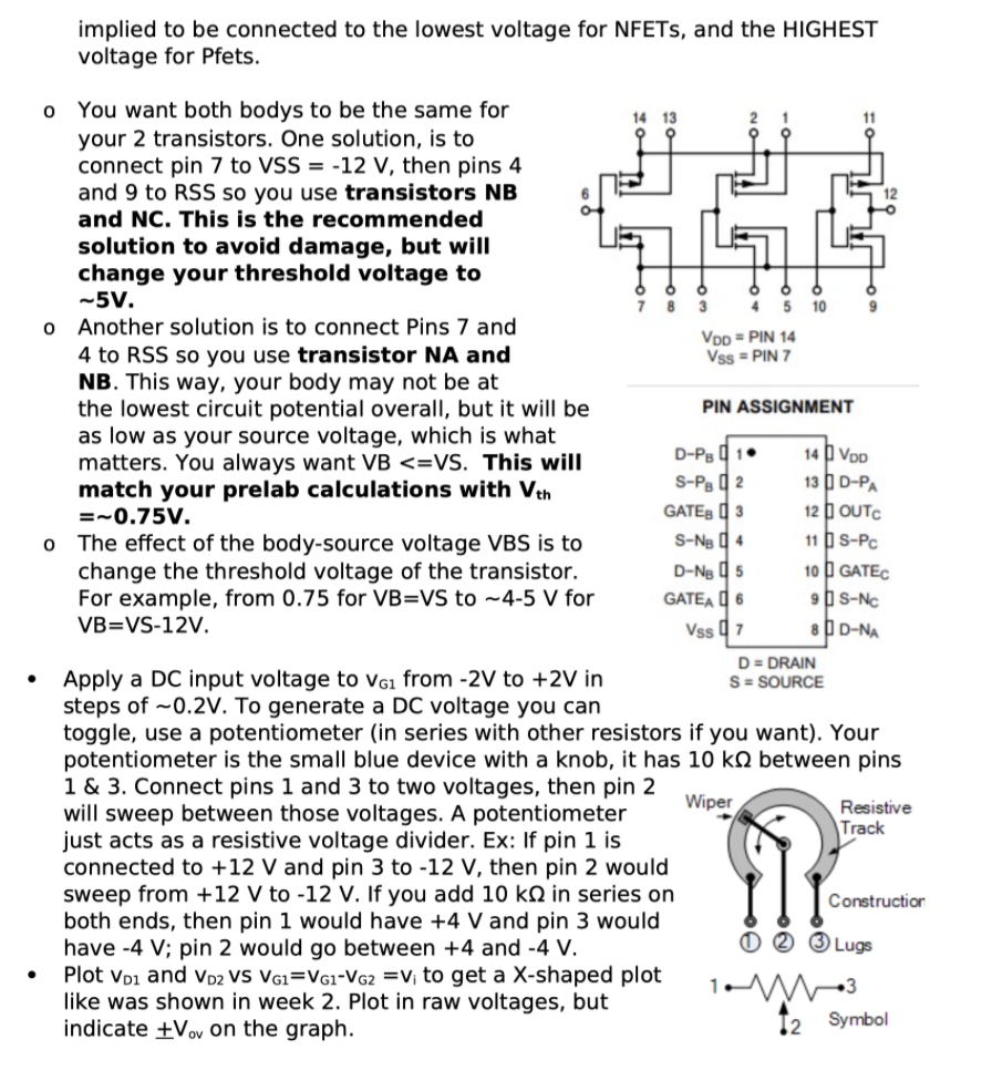 Solved Part I: DC Characterization • Measure all the | Chegg.com