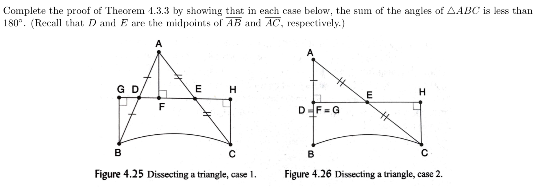 Solved advanced geometry Complete the proof of Theorem | Chegg.com