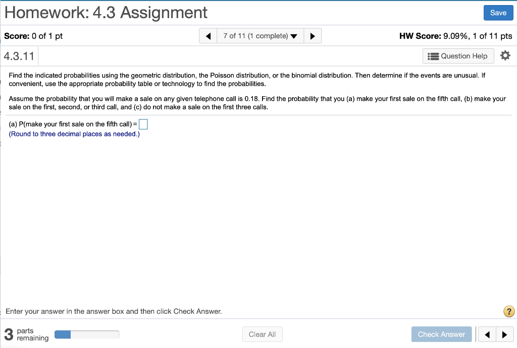 Solved Homework 4 3 Assignment Save Score 0 Of 1 Pt 2 Of