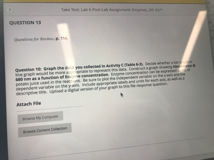 Solved Table 6-3. Effect of Enzyme Concentration on Enzyme | Chegg.com