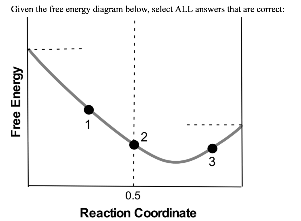 Solved QUESTION 1- Given the free energy diagram below, | Chegg.com
