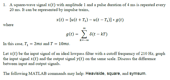 Solved Use MATLAB for the following: (provide the code, | Chegg.com