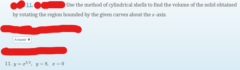 Solved Use the method of cylindrical shells to find the | Chegg.com