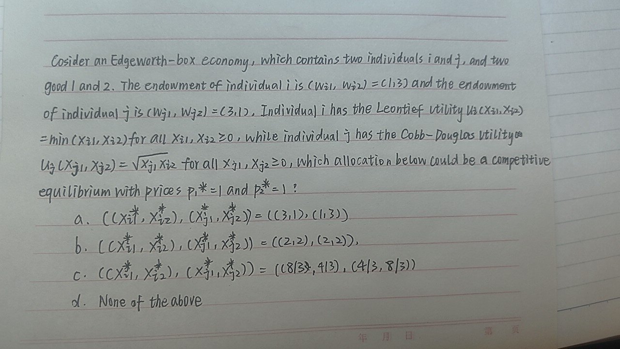 Solved Cosider an Edgeworth-box economy, which contains two | Chegg.com