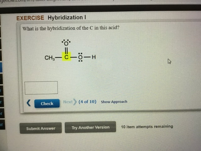 Solved EXERCISE Hybridization | What is the hybridization of | Chegg.com