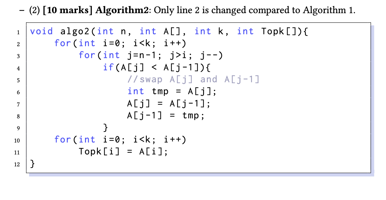 Solved • Q4. [30 marks] Given an array A that contains n | Chegg.com