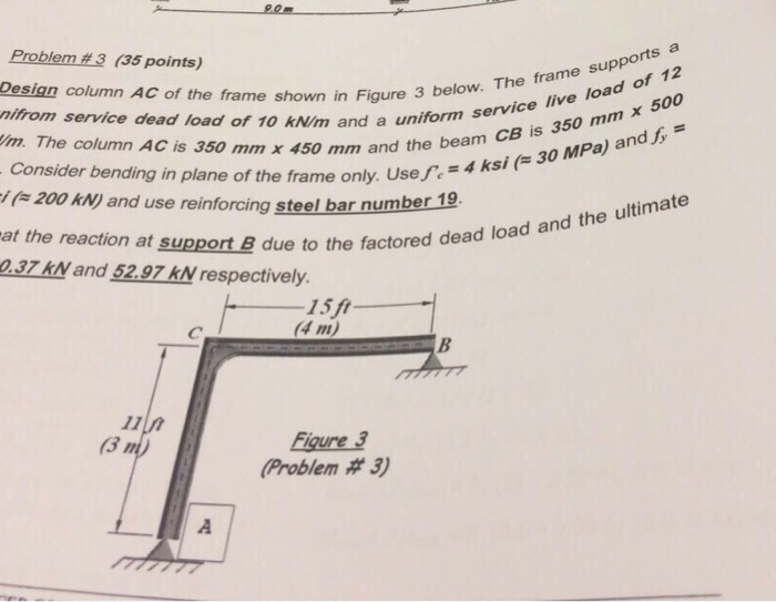 Column AC of the frame shown in Figure 3 below. The | Chegg.com