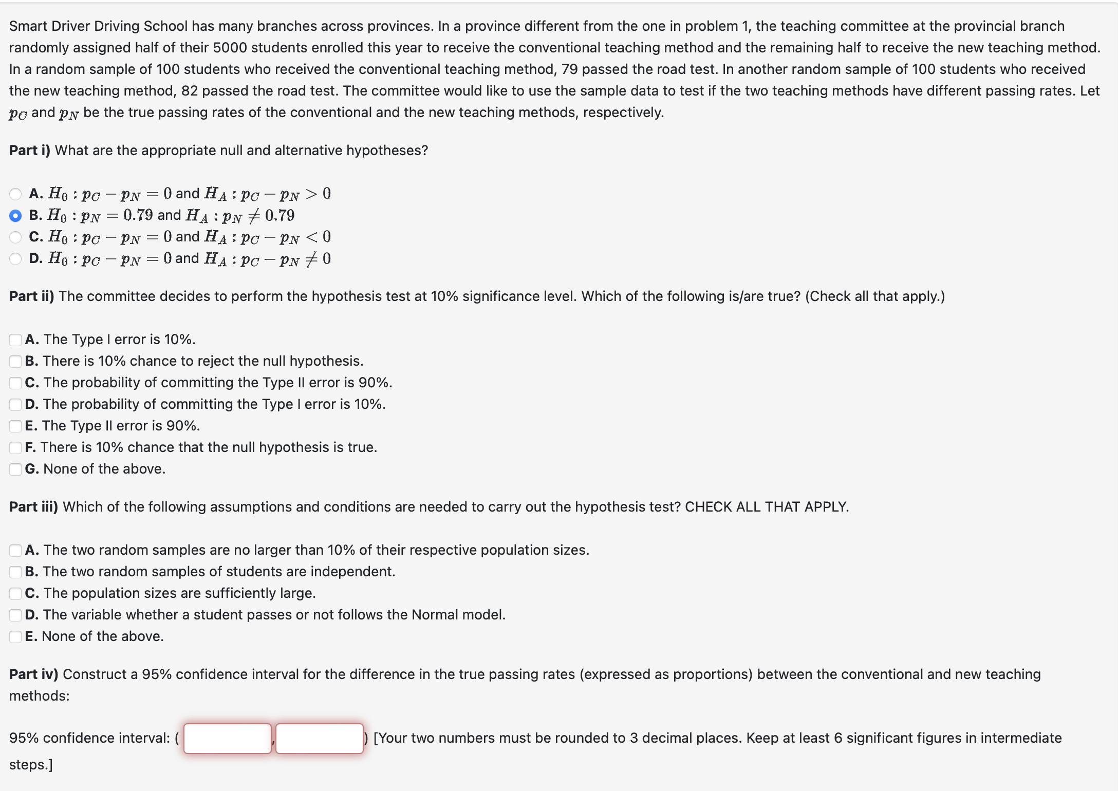 Solved Smart Driver Driving School has many branches across | Chegg.com
