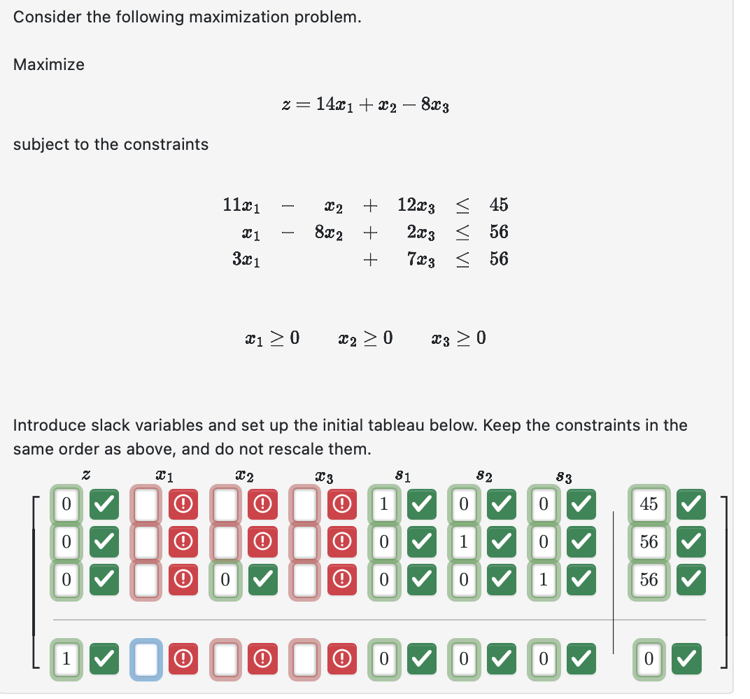 Consider the following maximization | Chegg.com