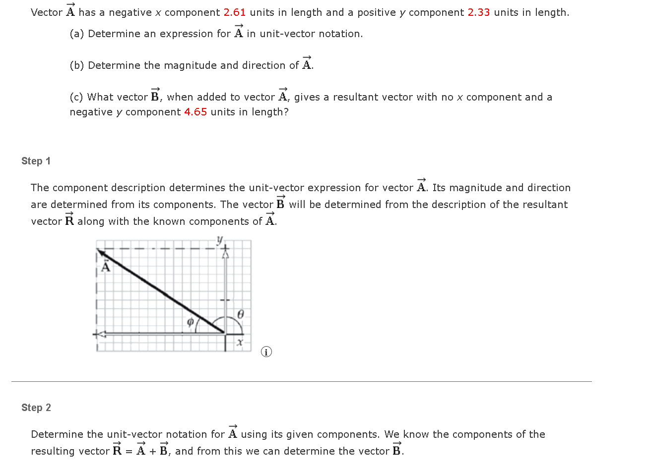 Solved Consider the three displacement vectors A = (5 – 3j) | Chegg.com