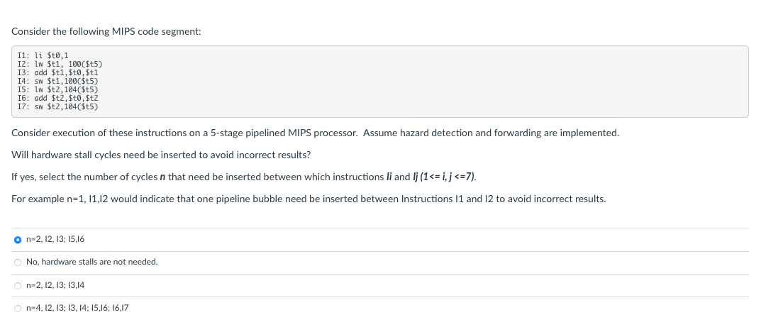 Solved Consider the following MIPS code segment: Consider | Chegg.com Solved Consider the following MIPS code segment: Consider | Chegg.com