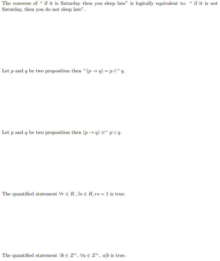 Solved Discrete Math (Sets, logic, quantifiers, proofs, | Chegg.com