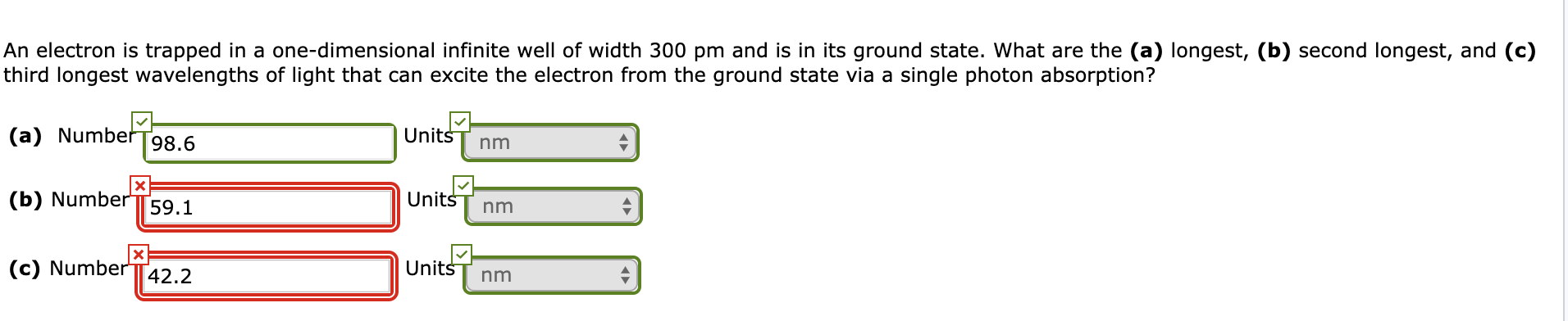 Solved An Electron Is Trapped In A One Dimensional Infinite