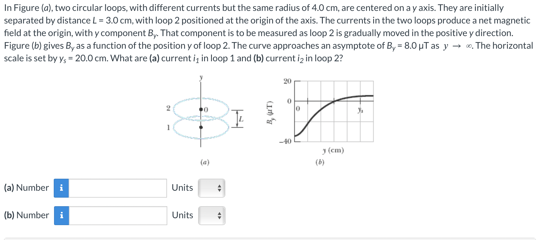 Solved In Figure (a), two circular loops, with different | Chegg.com