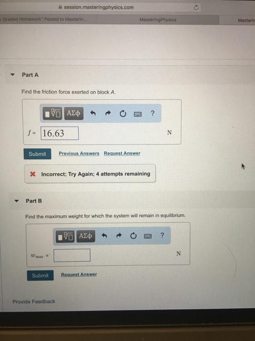 Solved Part. Constants Block A in the figure (Figure 1) | Chegg.com Solved Part. Constants Block A in the figure (Figure 1) | Chegg.com