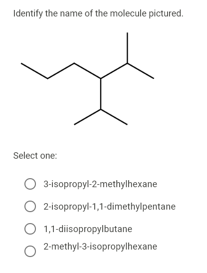 Solved Identify the name of the molecule pictured.Select | Chegg.com