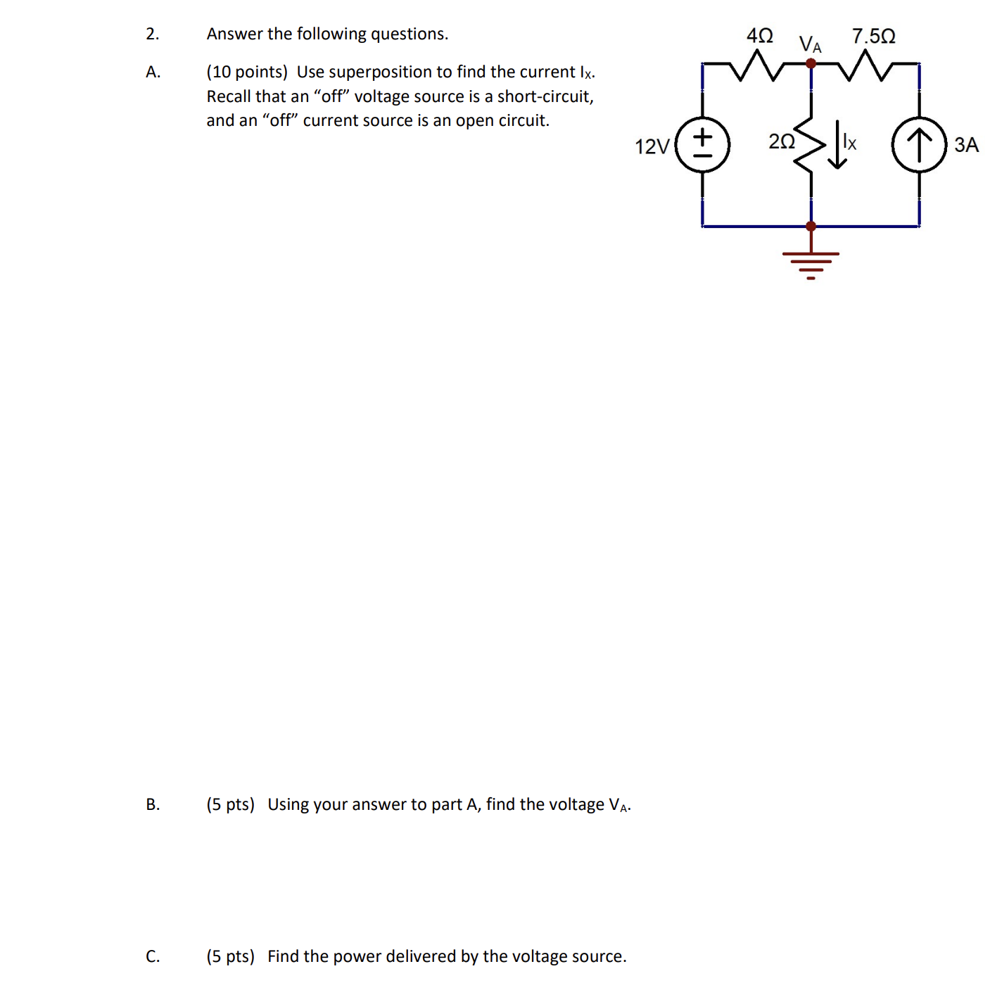 Solved 2. Answer the following questions. A. (10 points) Use | Chegg.com