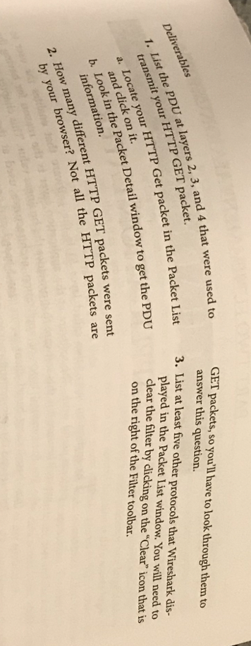Solved FIGURE 1-9 Wireshark capture GET packets, so you'll | Chegg.com