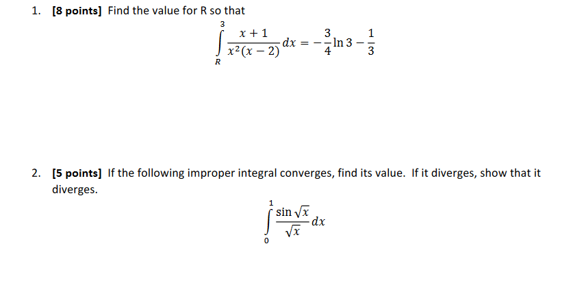 Solved 1. [8 points] Find the value for R so that | Chegg.com