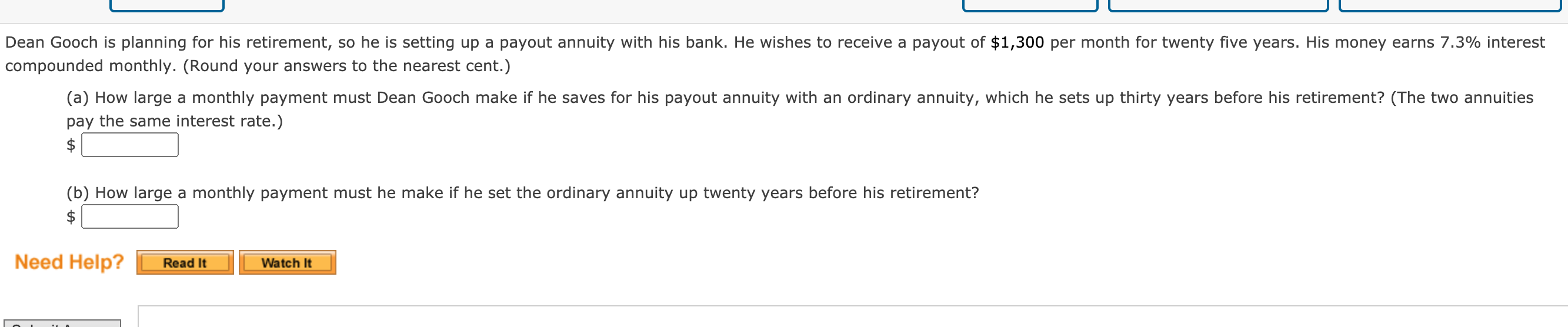 Solved Dean Gooch is planning for his retirement, so he is | Chegg.com