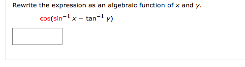 Solved Rewrite the expression as an algebraic function of x | Chegg.com