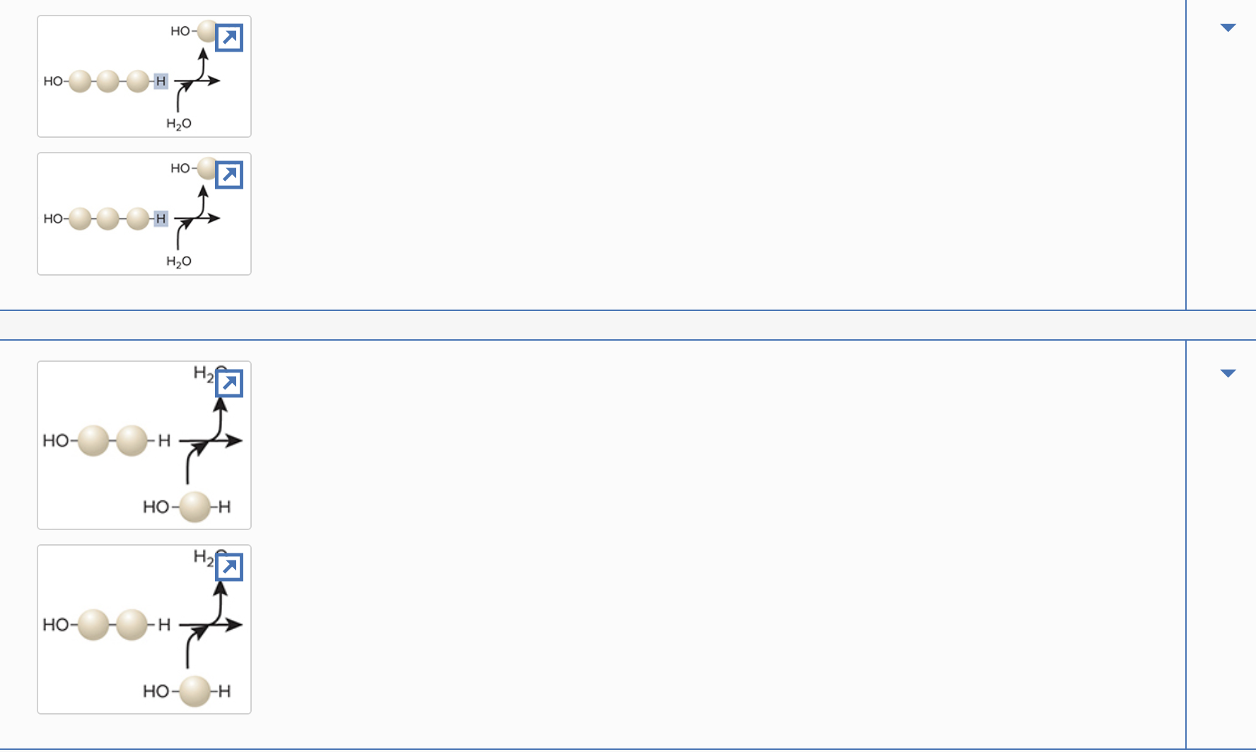 Place the following parts of the chemical reactions | Chegg.com
