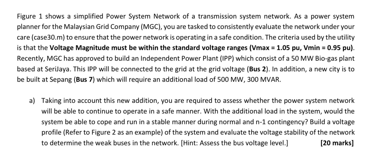 Power System Analysis You are required to use Matlab | Chegg.com