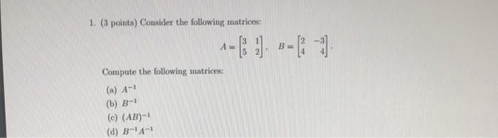 Solved 2. (3 points ) ( Matrix Polynomials ) If A is matrix | Chegg.com