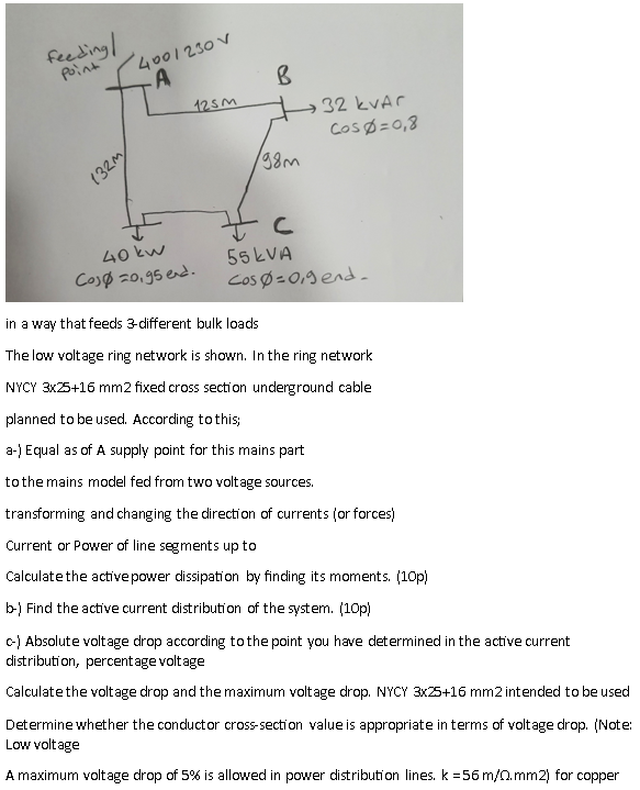 Solved in a way that feeds 3 different bulk loads The low | Chegg.com