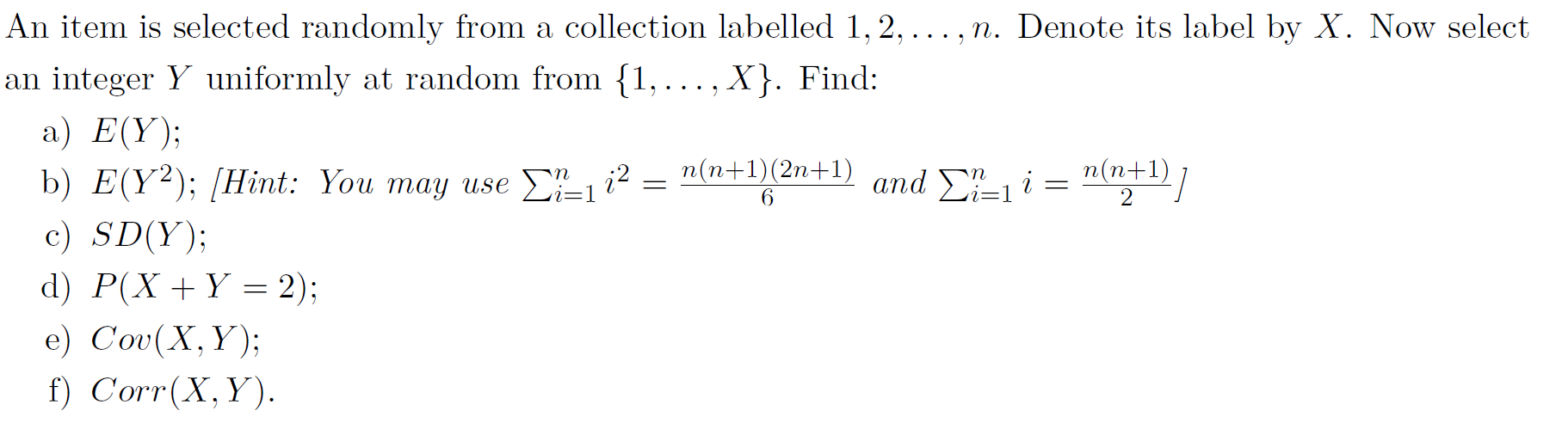 Solved An item is selected randomly from a collection | Chegg.com