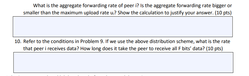 9. Consider distributing a file of size F bits to N | Chegg.com