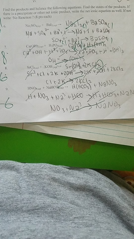 Solved Find the products and balance the following | Chegg.com