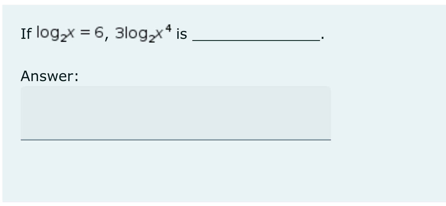 Solved If log2x=6,3log2x4 is . | Chegg.com