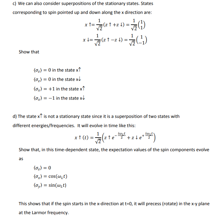 Solved Schrodinger Equation For A Two State System The