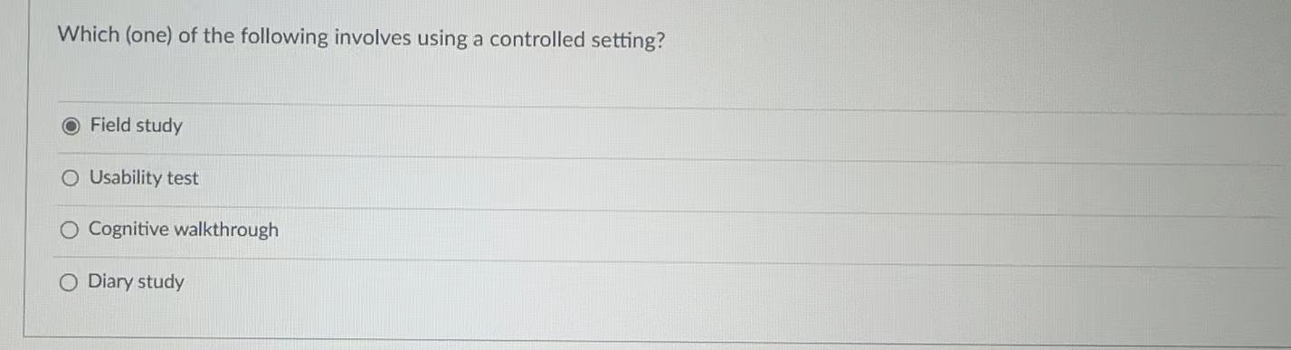 Solved Which (one) of the following involves using a | Chegg.com