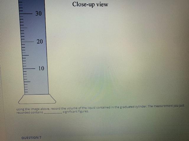 Solved mL mL 50 50 40 40 Close-up view 30 20 Close-up view | Chegg.com