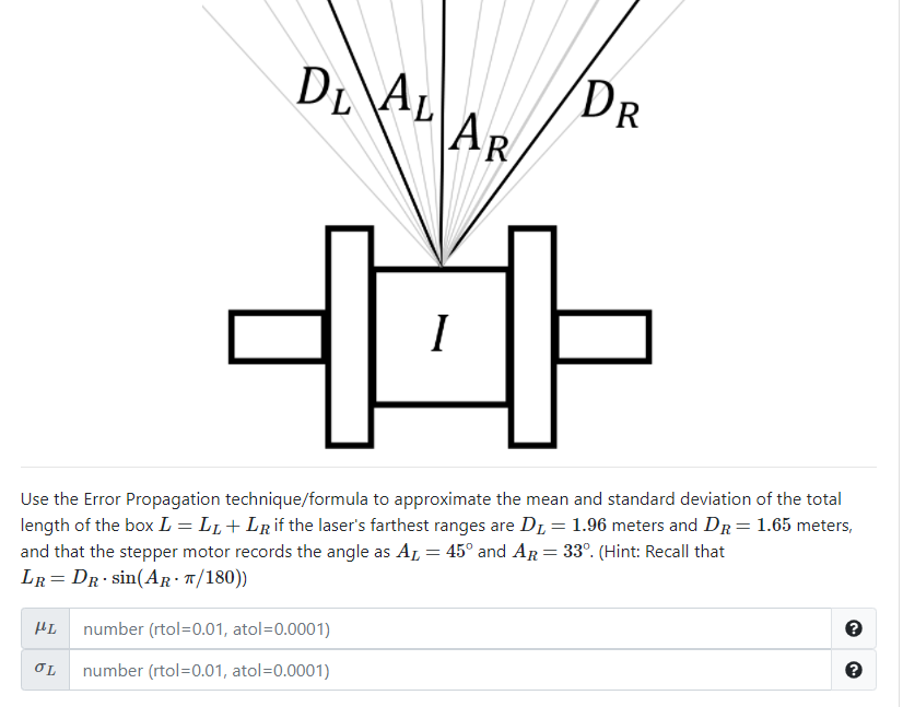 You are using a laser range finder to scan packages | Chegg.com
