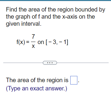 Solved Find the area of the region bounded bythe graph of f | Chegg.com