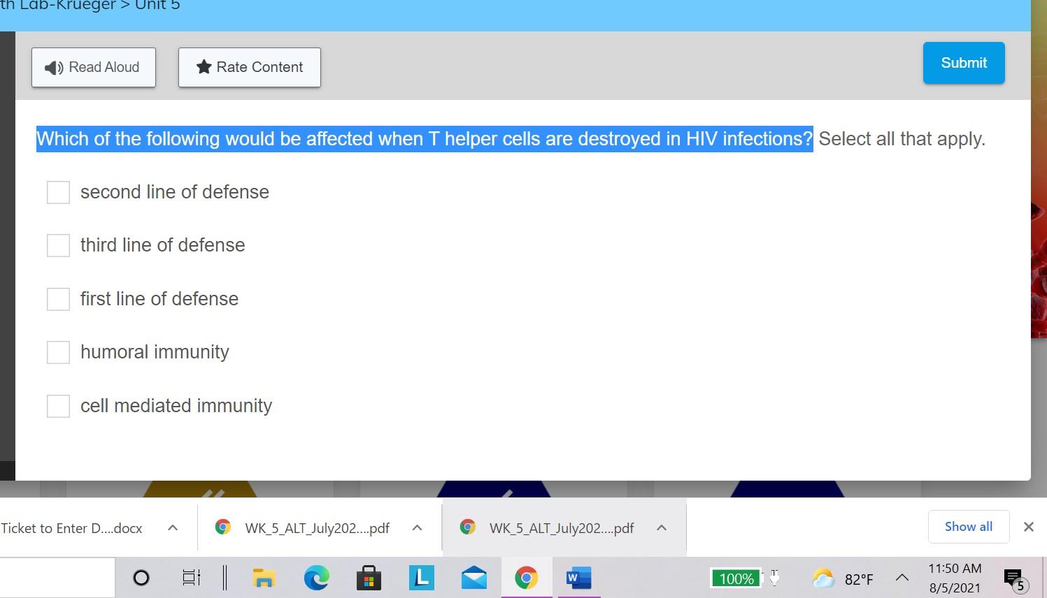 Solved th Lab-Krueger > Unit 5 Read Aloud Rate Content | Chegg.com