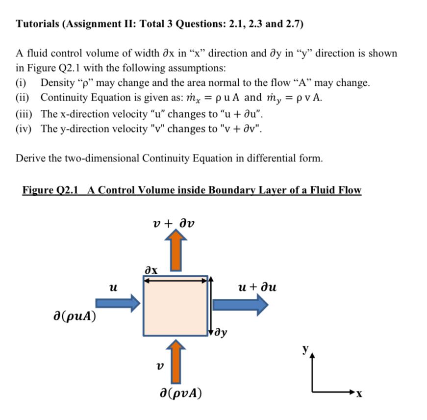 Solved Tutorials (Assignment II: Total 3 Questions: 2.1, 2.3 | Chegg.com