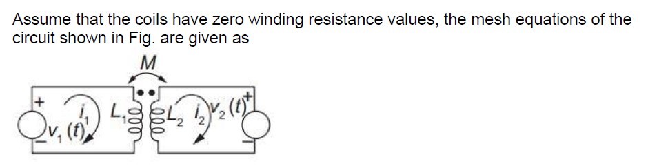Solved Assume that the coils have zero winding resistance | Chegg.com
