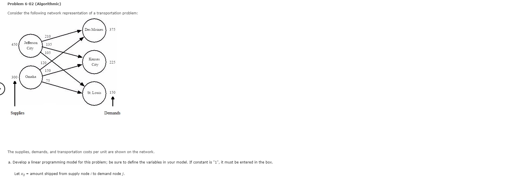 Solved Question: Problem 6-02 (Algorithmic) Consider the | Chegg.com