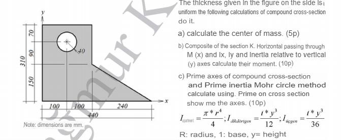 Solved The thickness given in the figure on the side is | Chegg.com
