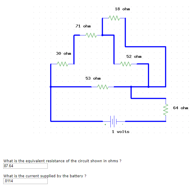 Solved Assuming R1= 30 Ohms, R2=71 Ohms, R3= 18 Ohms, R4= 52 | Chegg.com