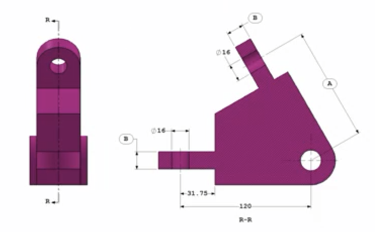 Solved B40602: Basic Part - Step 2 - (Radial Swing Block) | Chegg.com