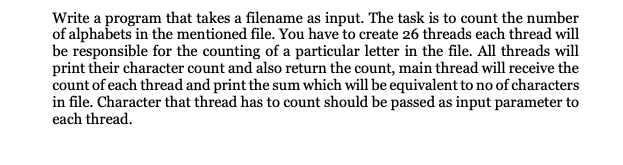 Solved Write a program that takes a filename as input. The | Chegg.com