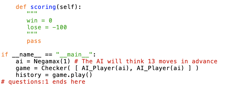 Solved I need help complete coding a checkers game in | Chegg.com