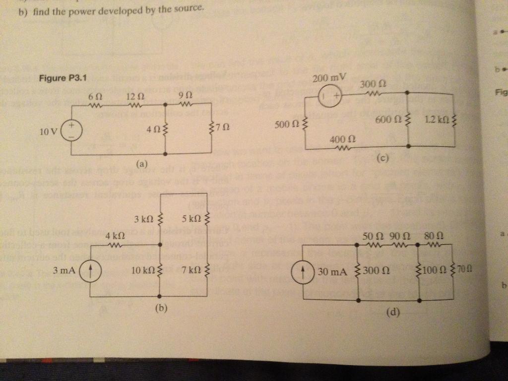 Solved For each of the circuits shown in Fig. P3.1, a) | Chegg.com